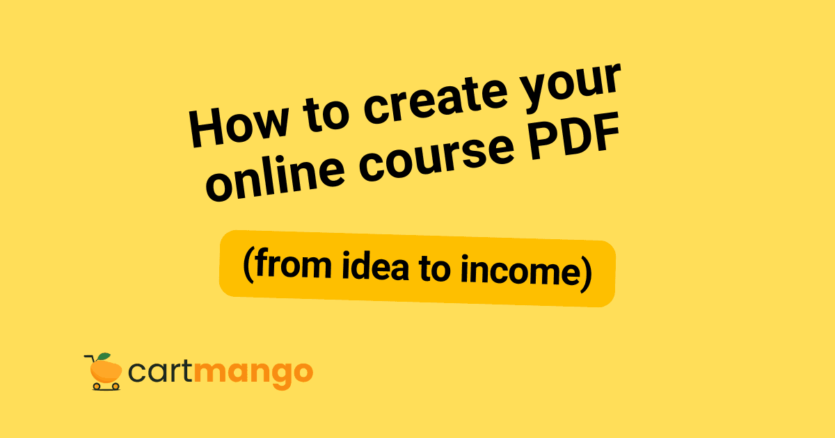 From idea to income: How to create an online course PDF