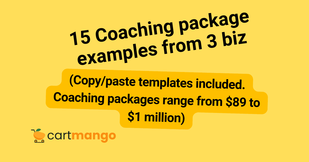 15 Coaching Package Examples From 3 Businesses