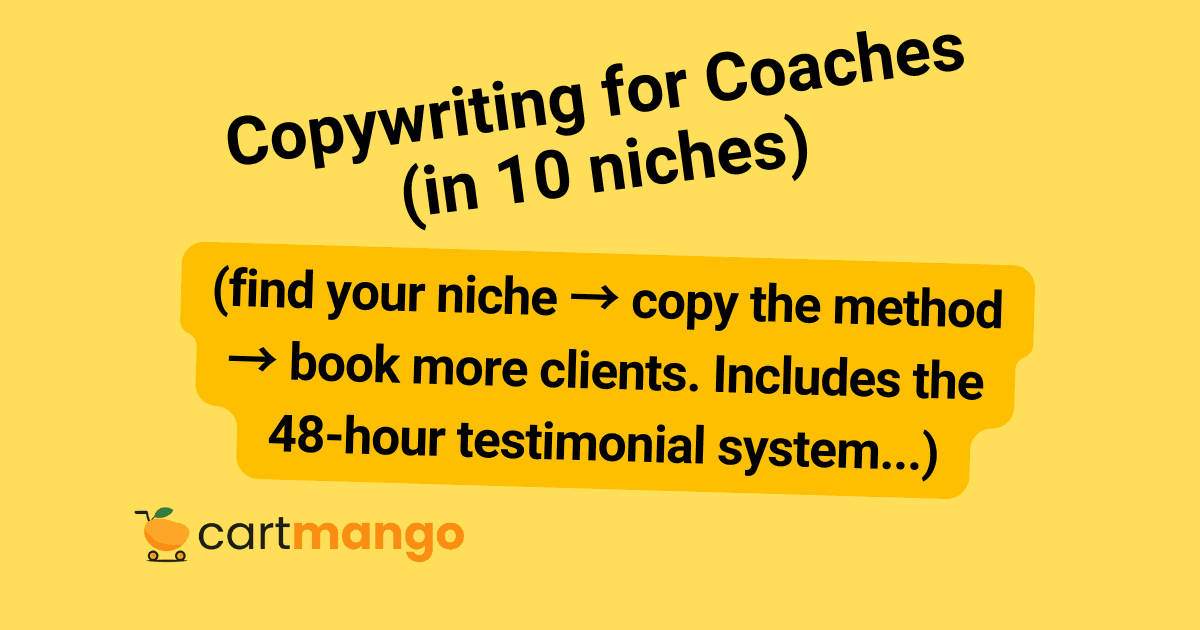 Skip Theory Get Clients Copywriting For Coaches In 10 Niches