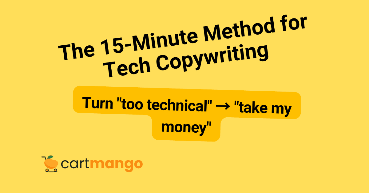 The 15-Minute Method for Tech Copywriting