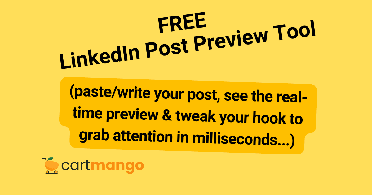 FREE LinkedIn Post Preview Tool (instant generator)