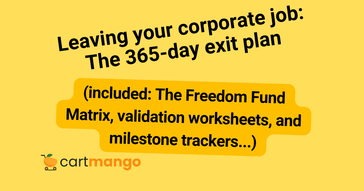 The 365-day exit plan: How to leave corporate job